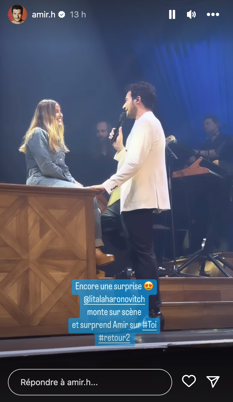 Amir : amoureux surpris par sa femme Lital sur scène
