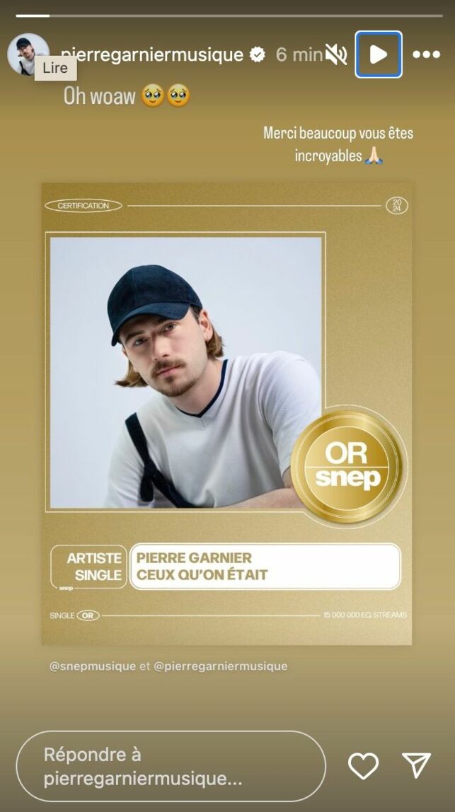 Pierre Garnier : “Ceux qu’on était” est déjà disque d’or