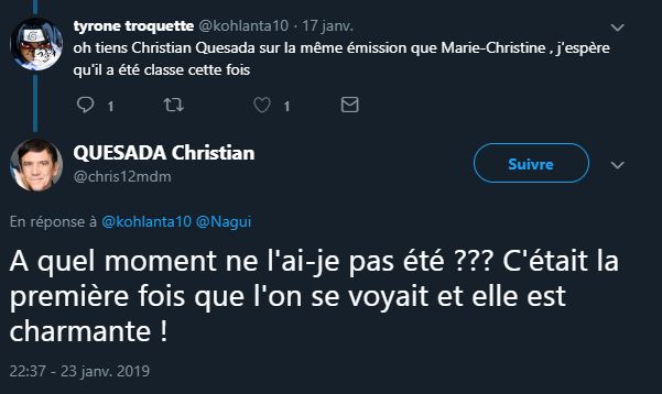 Christian Quesada et Marie-Christine : La rencontre