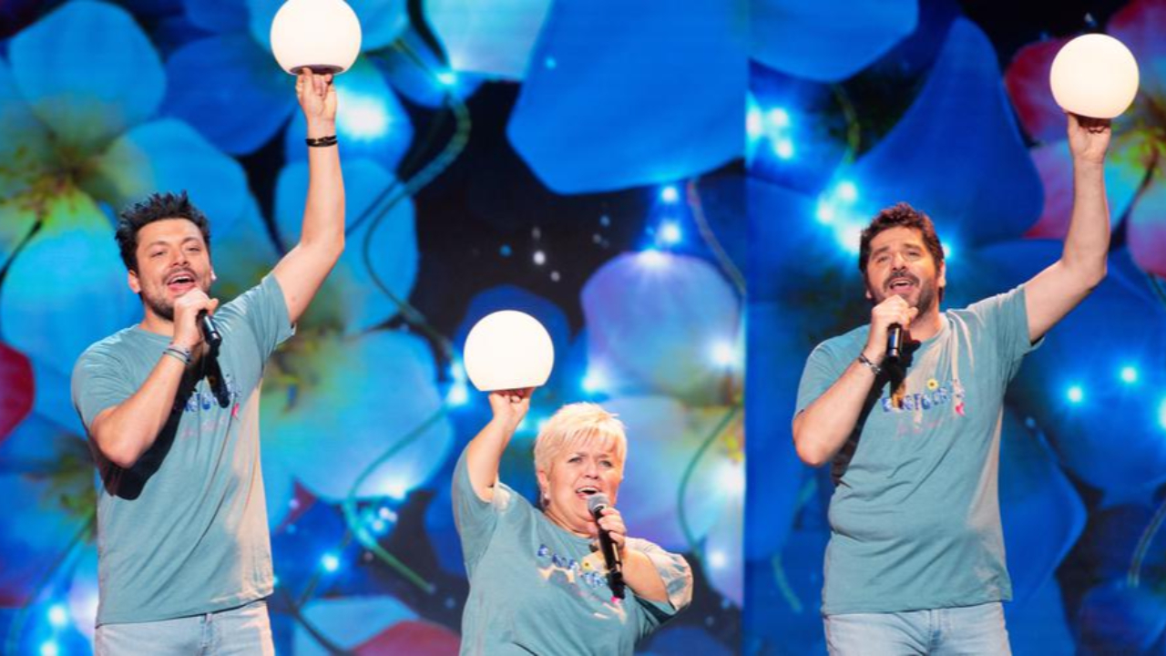 Mimie Mathy en larmes après une surprise des Enfoirés